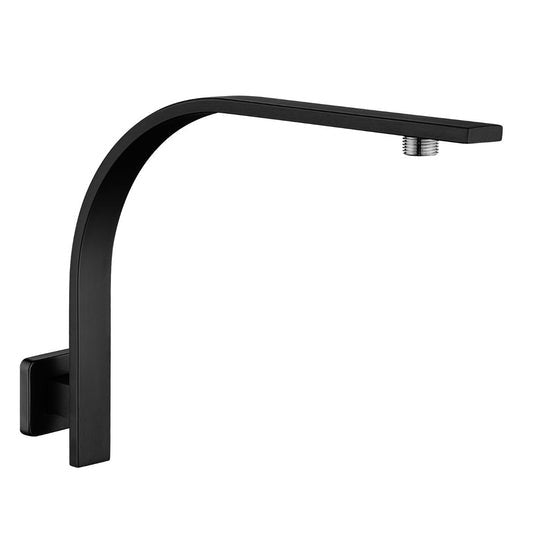 Norico Cavallo Matte Black Gooseneck Wall Mounted Shower Arm - – Tezmo