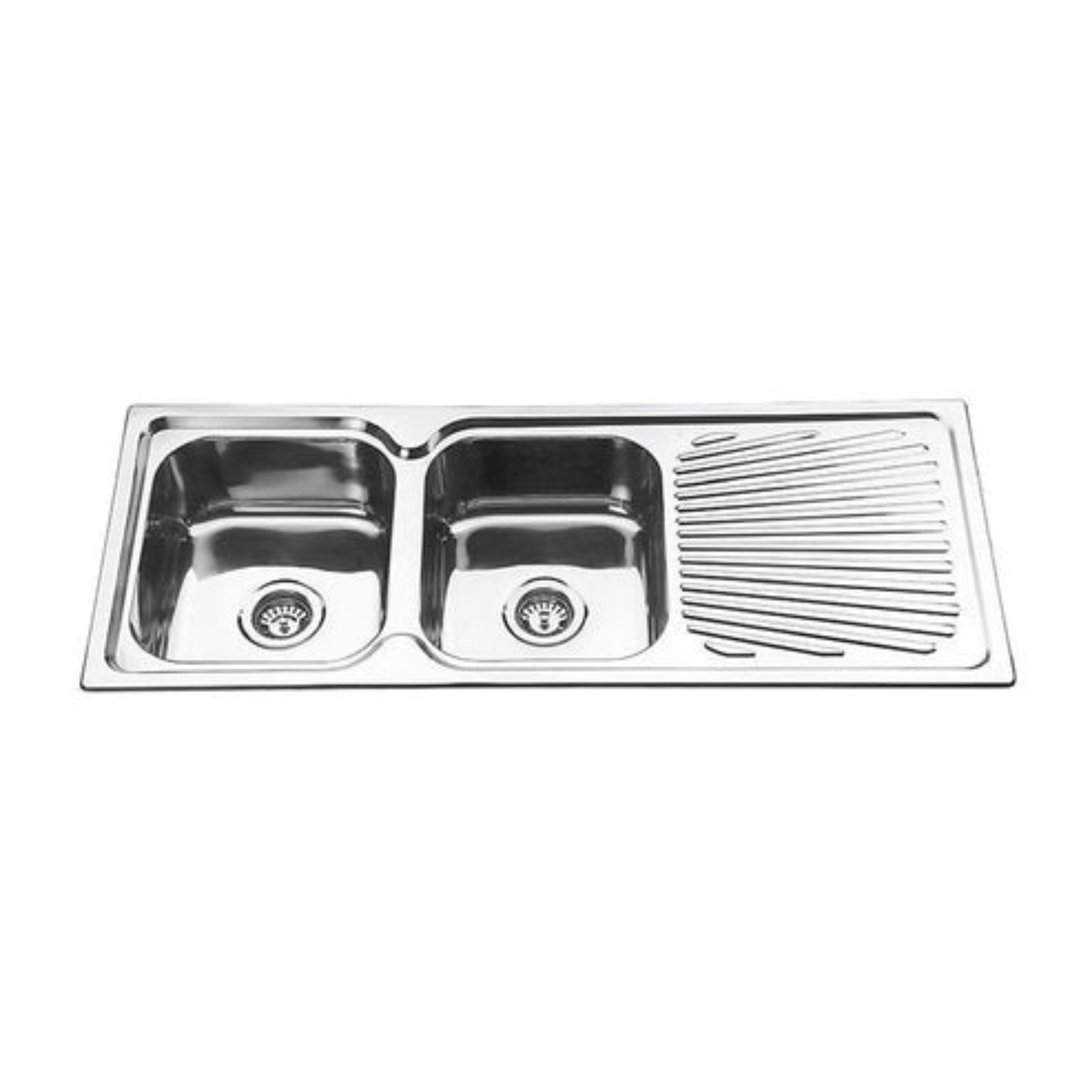 DANTE Square Double Bowl Sink with Tap Hole and Drainer - – Tezmo