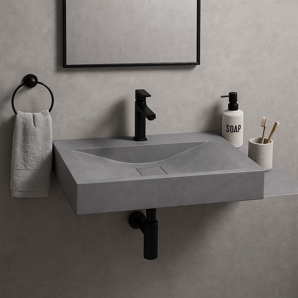 VERSILIA Concrete Basin - 2 Color's Available – Tezmo